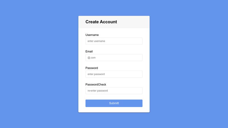 Form And Form Validation Html Css Js