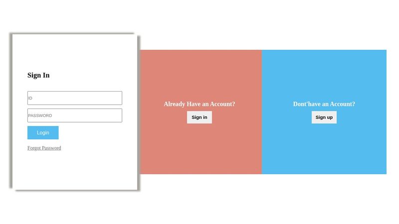 Responsive Sliding Login & Registration Form Using