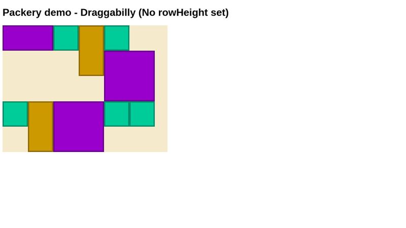 Packery - Draggabilly