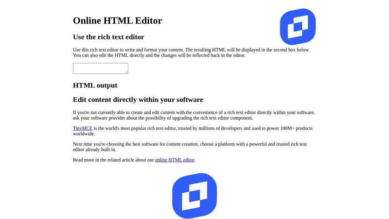 Online HTML Editor