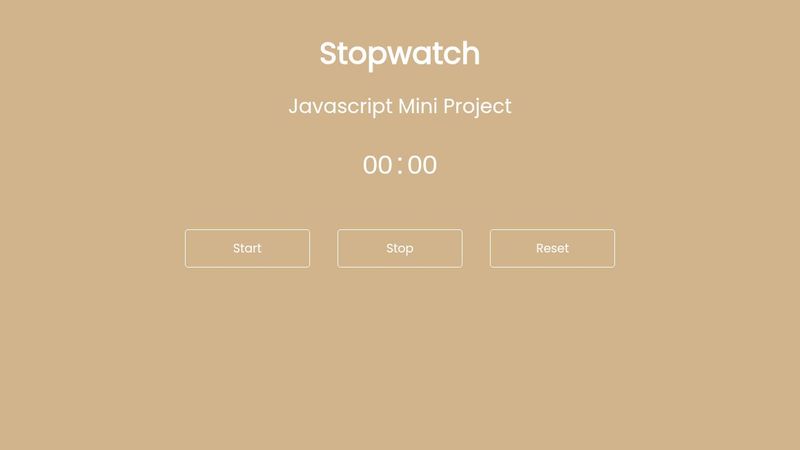 JS-Stopwatch-Projects