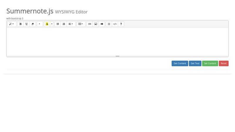 Summernote.js Example