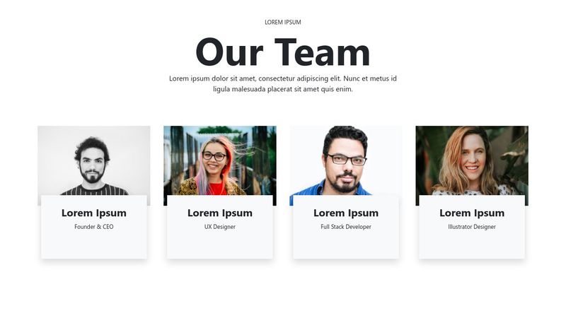 Meet the team bootstrap