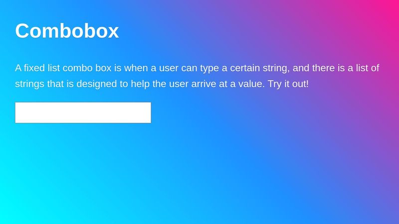 ComboBox(CSS)