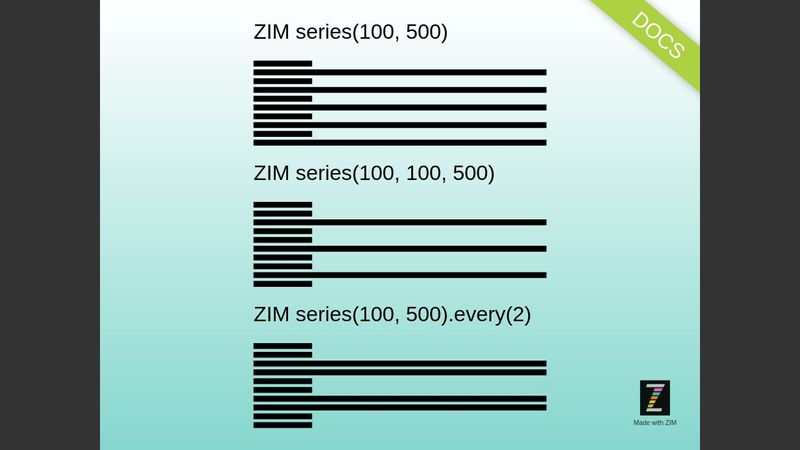 Long and Short - using ZIM Series() for CodePen Challenge