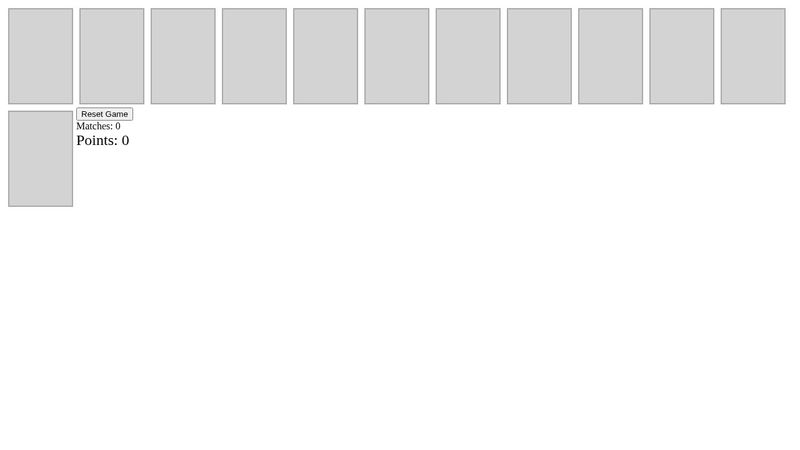Simple HTML5 Memory Card Game - with Point System