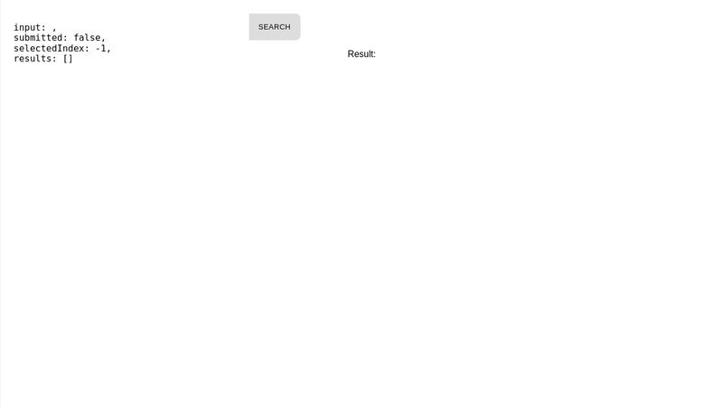 Autocomplete with submit button - @trevoreyre/autocomplete-vue