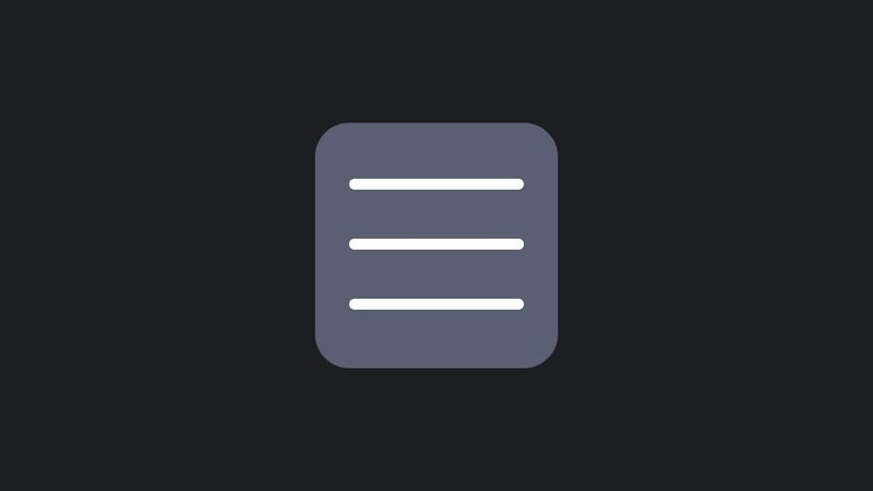 Animated Menu Icon