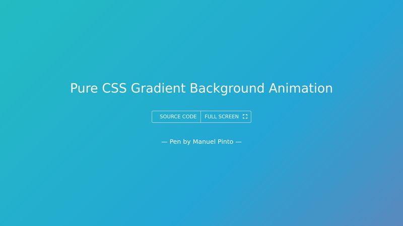 Pure CSS Gradient Background Animation