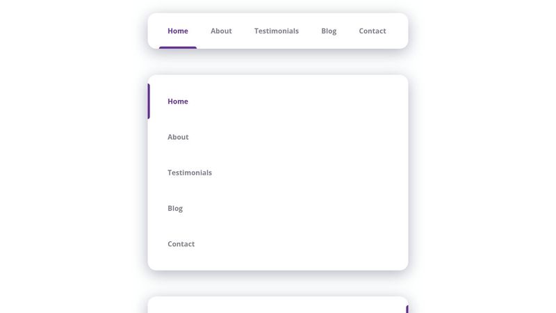 Animated Menu Indicator