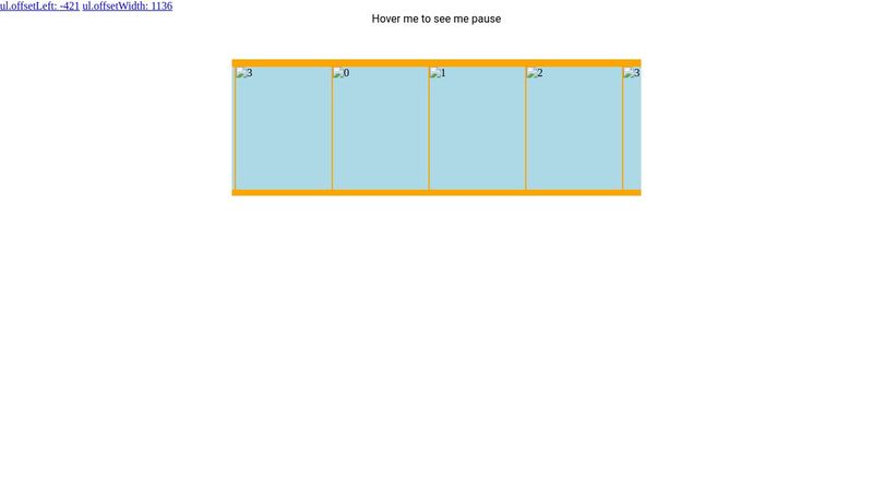 automatic carousel scrolling moving