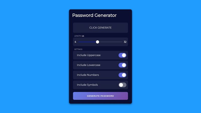 Random Password Generator - HTML | CSS | JS