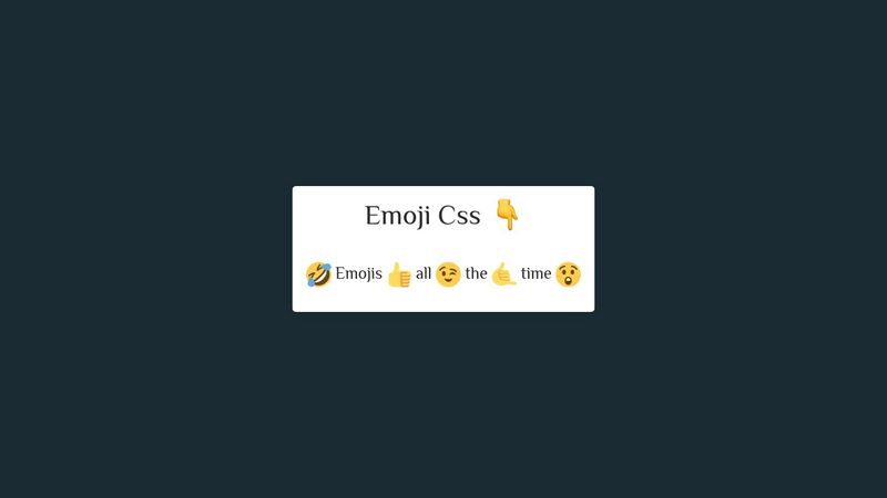 Emoji css