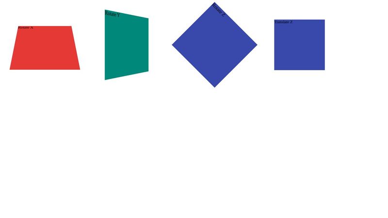 CSS 3D Transforms - Perspective and Rotation