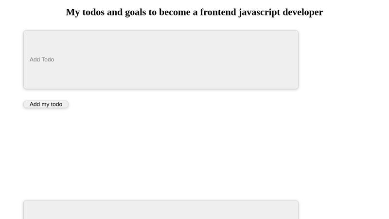 My own to-do list creator (to understand Redux, with html tags)