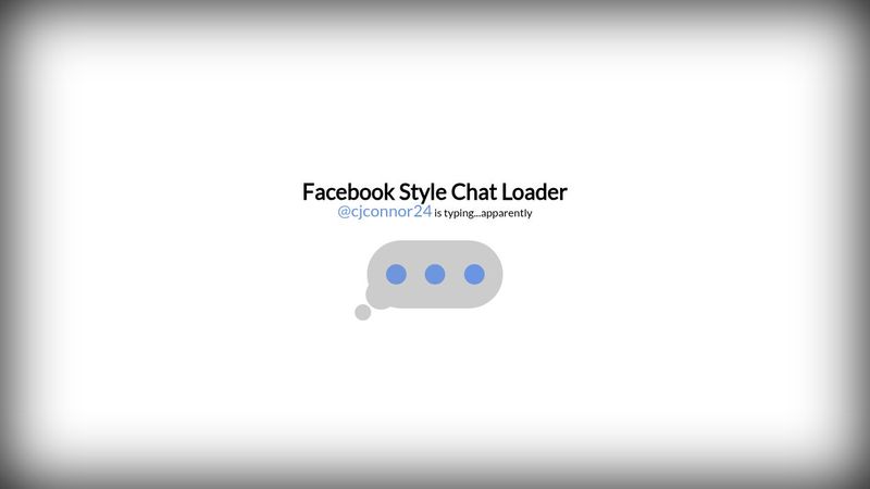 Facebook Style Chat Animation