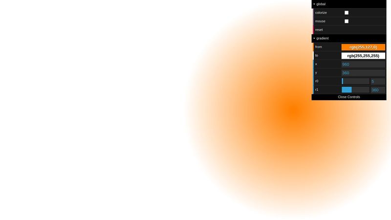 Interactive gradient