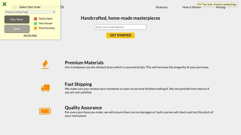 FCC: Product Landing Page Recreation through normal css