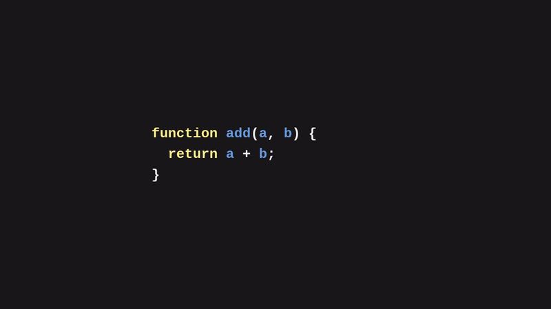 Arrow function syntax animation