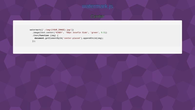 watermark.js demo