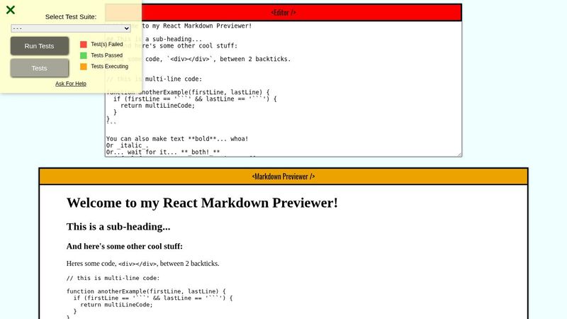 Markdown Previewer