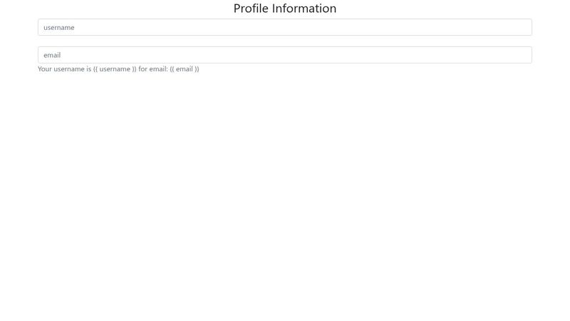 Vue JS two-way data binding