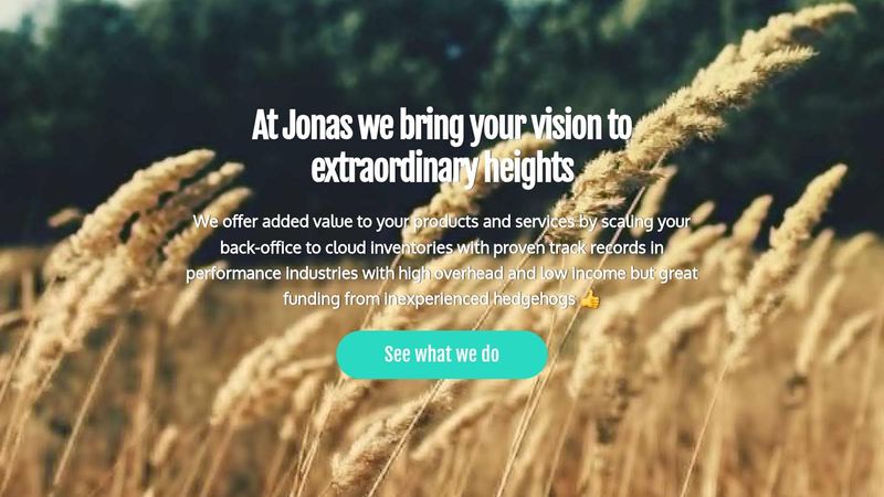 "Jonas" - A Free HTML5 / CSS3 Responsive Website Template