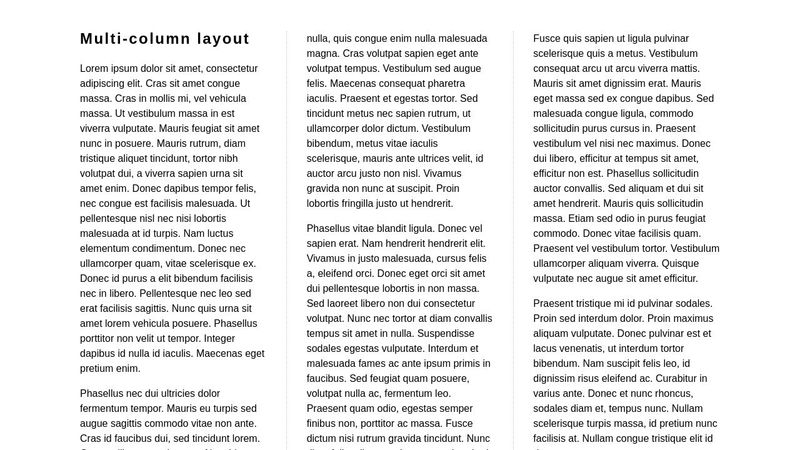 IT3 - multi-column layout - CSS - 1