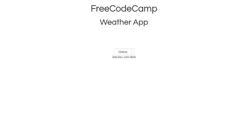 FreeCodeCamp: Local Weather
