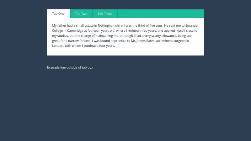 #5: Animated CSS Tabs (complete)