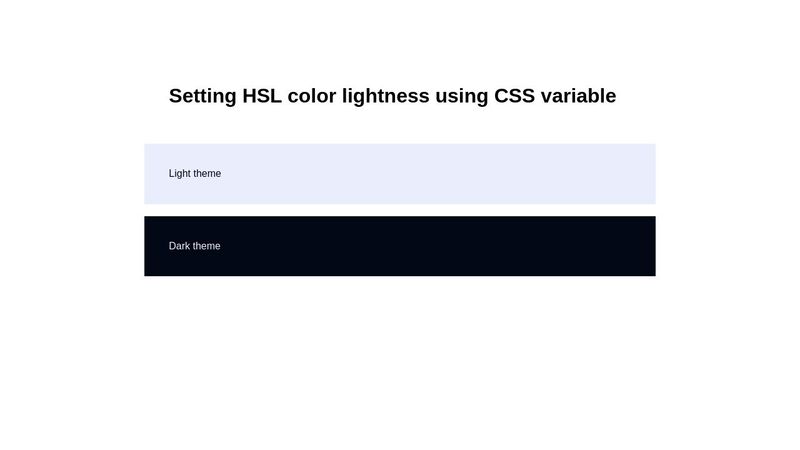 HSL color with CSS var