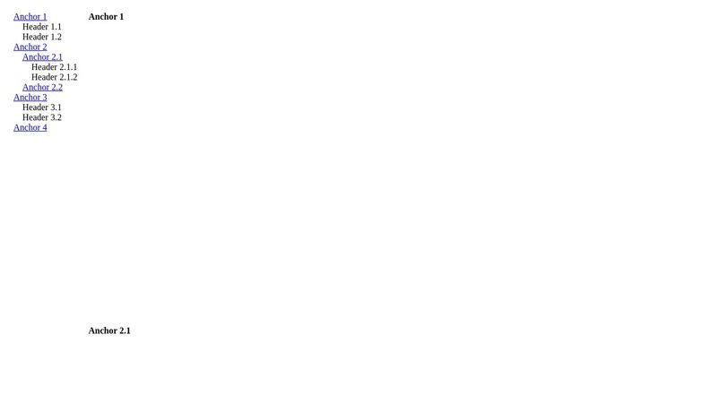 simple tree view pure js