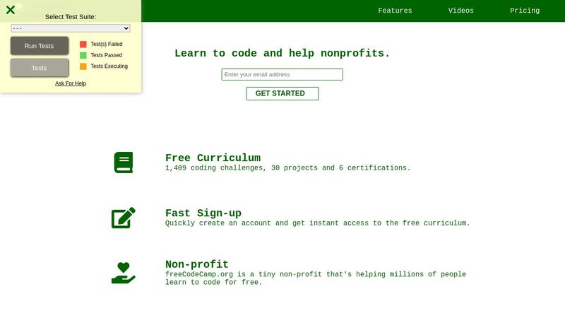 FCC Product Landing Page