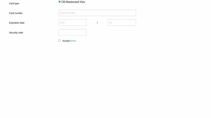 Credit card formatter foundation jQuery Template