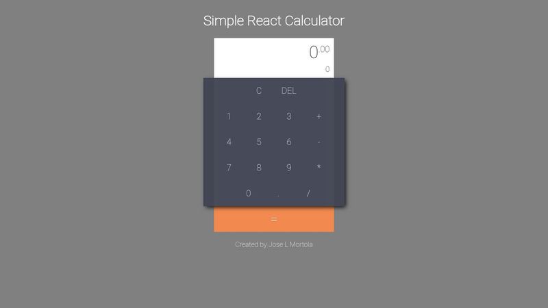 Simple React Calculator