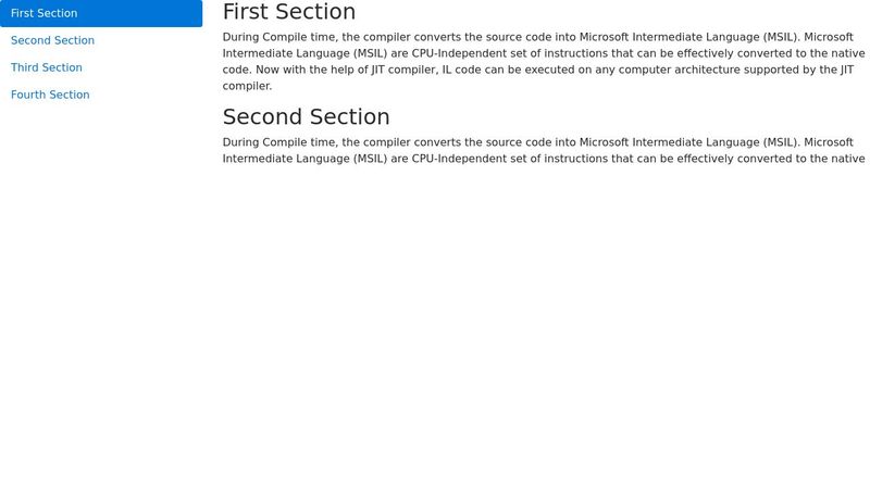 ScrollSpy in Bootstrap 4