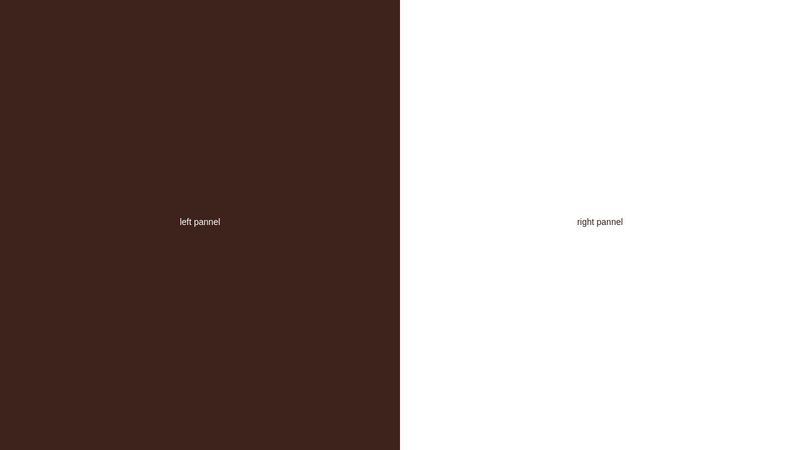 responsive split screen with bootstrap