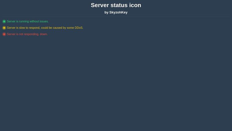 Server status animated icon (css3)