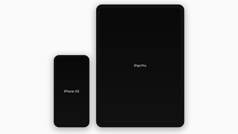Pure CSS Proportional iPhone XS & iPad Pro