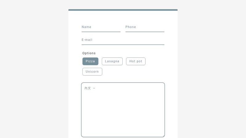 Material design form input text animation