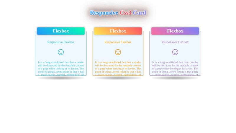 Responsive Css3 Card
