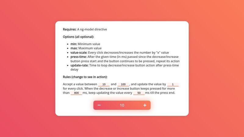 Number-picker component (AngularJS)