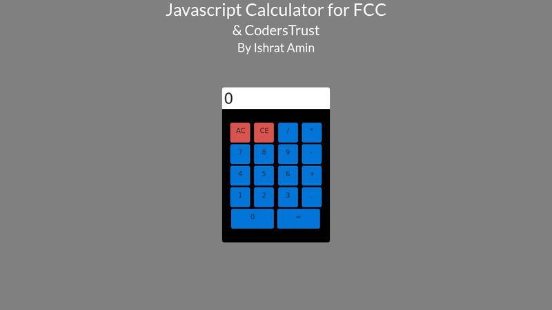 Javascript Calculator for FCC