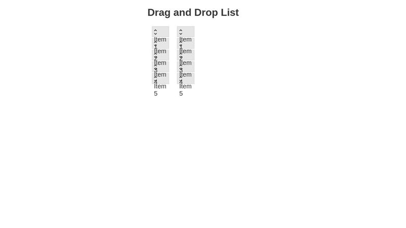 Drag & Drop List Items with JQuery