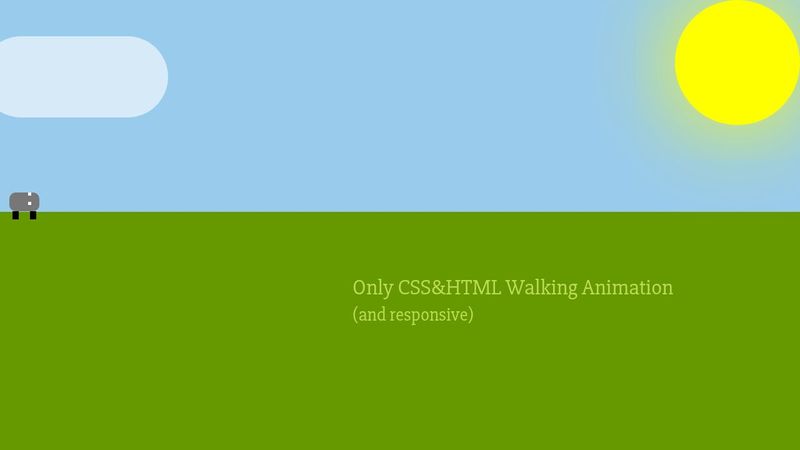 Only CSS Walking Animation