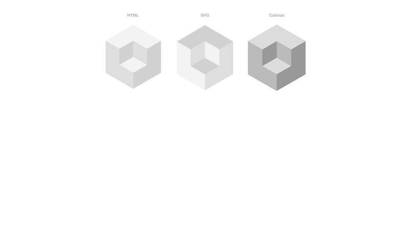 Isometric cubes with HTML, CSS and SVG (animated)