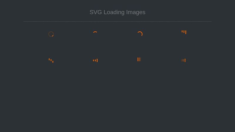 SVG Loading icons