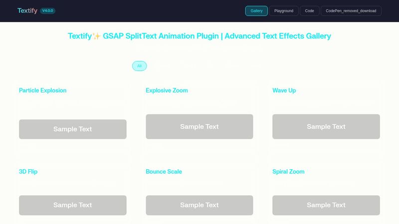 Textify GSAP SplitText Animation Plugin | Advanced Text Effects