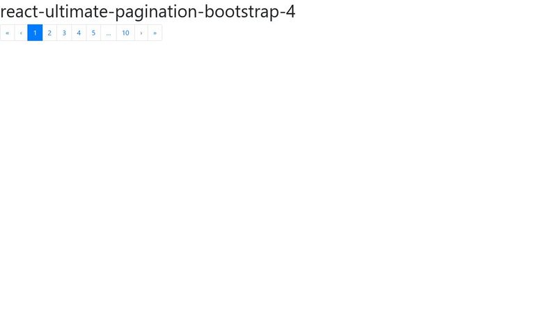 react-ultimate-pagination-bootstrap-4