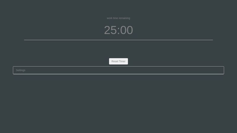 Pomodoro Timer- React